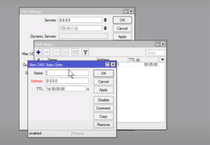 Visual Tutorial to Mikrotik DNS Server Configuration