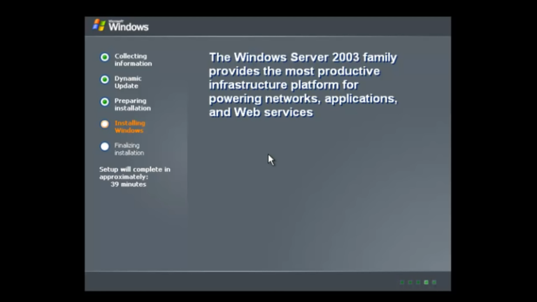 Install Microsoft Windows Server 2003 Guide