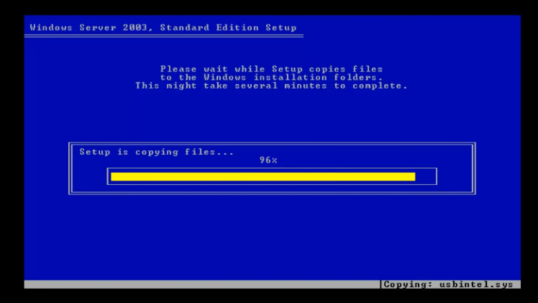 Install Microsoft Windows Server 2003 Guide