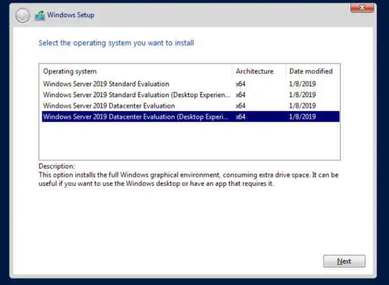 Microsoft Windows Server 2019: Visual Installation Process