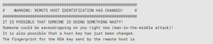 Remote Host Identification Has Changed in Windows & Linux